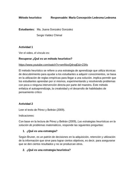 Metodo Heuristicos Pdf Heurístico Método Científico