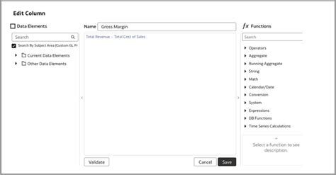 Create Custom General Ledger Metrics Based On Hierarchy In Oracle