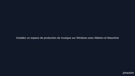 Installez Un Espace De Production De Musique Sur Windows Avec Ableton