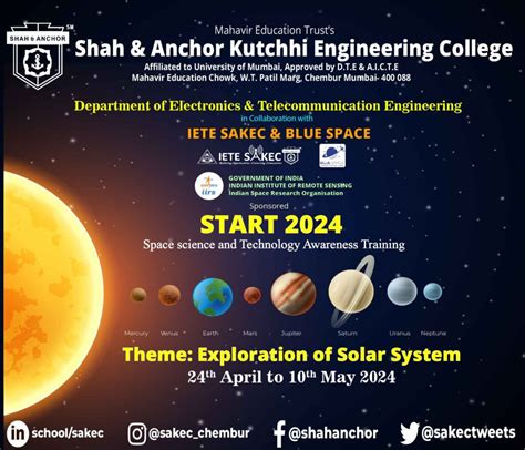 Isro Start Programme 2024 Exploration Of The Solar System Shah