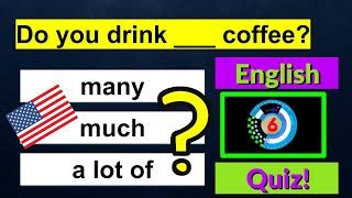 MANY Or MUCH Or A LOT OF Basic English Grammar Quiz Doovi