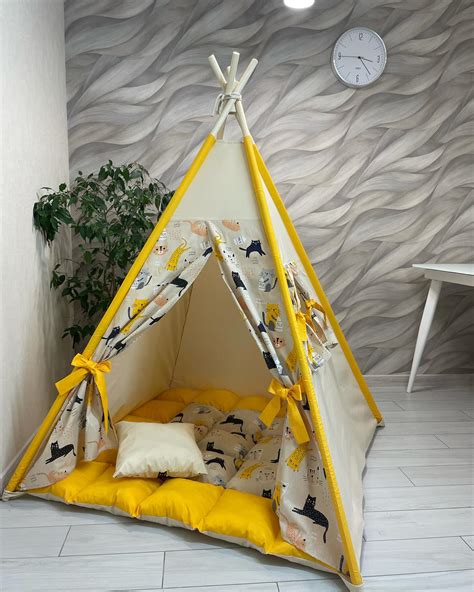 Вігвам для дітей вігвам для тварин ігрова зона «Кицьки від виробників 1200 1200 мм