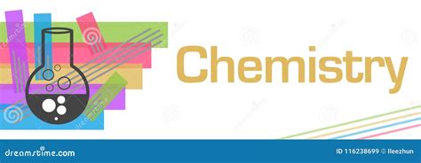 Chemistry Colorful Stroked Stripes Stock Illustration Illustration Of Learning Beakers 116238699