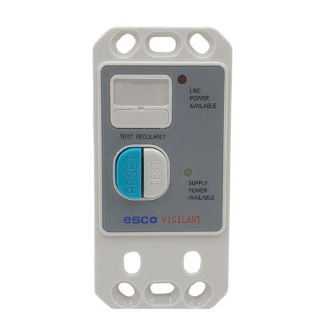 Rcd Panel Mounted 20a 10ma Vert Esco Industries