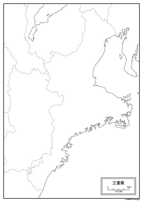 三重県の白地図を無料ダウンロード 白地図専門店