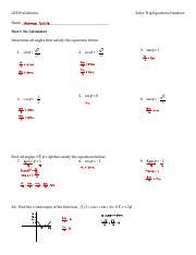 SolveTrigEquationsHandout Pdf GSE PreCalculus Solve Trig Equations Handout Name Hannah Sallie