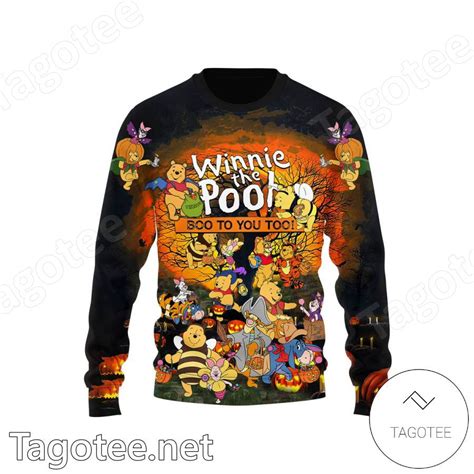 Winnie The Pooh Boo To You Too Halloween T Shirt Hoodie Tagotee