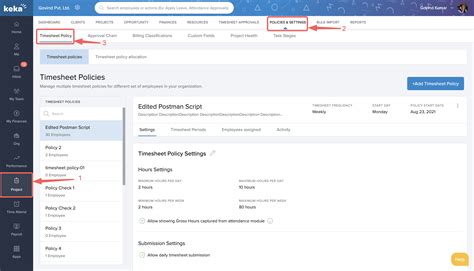 Enabling Daily Timesheet Submissions And Submitting Daily Timesheets