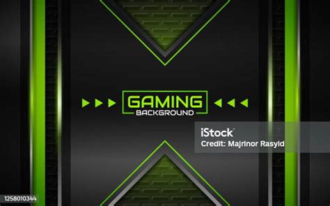 현대 E스포츠 모양의 추상적인 미래 지향적인 블랙과 그린 게이밍 배경 3차원 형태에 대한 스톡 벡터 아트 및 기타 이미지 3차원 형태 E스포츠 가리기 Istock