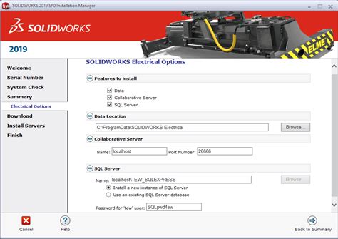 SOLIDWORKS Installation Guide Part Electrical Installations