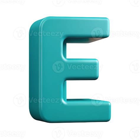 Playful Impressive Crisp Edges Flat Cyan Letter E Clean Lines Minimal Design With Scalable