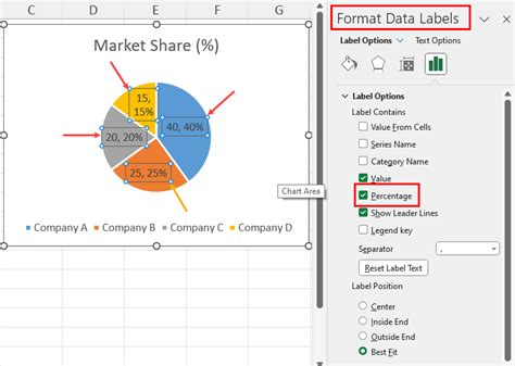8 Ways To Add Percentages To Pie Chart In Microsoft Excel How To Excel