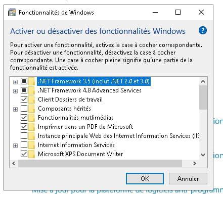 Problème d installation Microsoft Net Framework