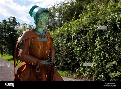 A Statue Of Alice Nutter One Of The 1612 Pendle Witches Has Been
