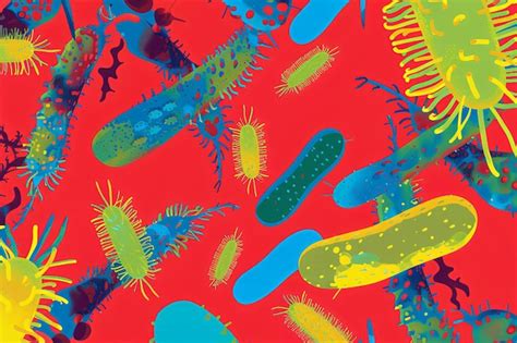 Various Types Of Bacteria Microbe Pathogen Cells Microorganism And