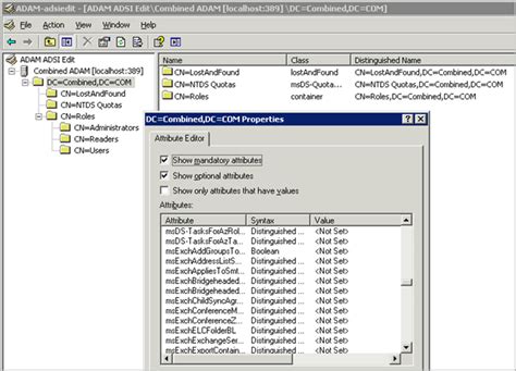 Merging And Syncing Multiple Active Directory Databases Into One Adam Instance Corelan
