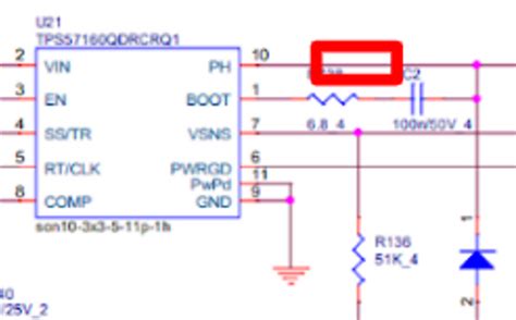TPS57160 Q1 Add A Beat On PH Pin Before Bootstrap Cap Power Management Forum Power