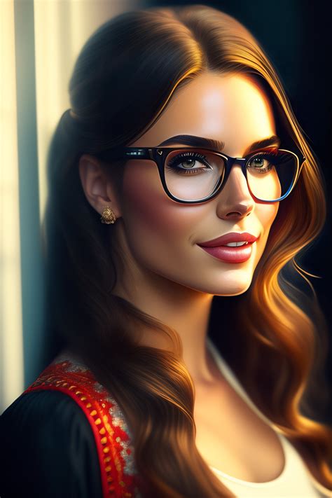 Lexica Beautiful Girl Nerd