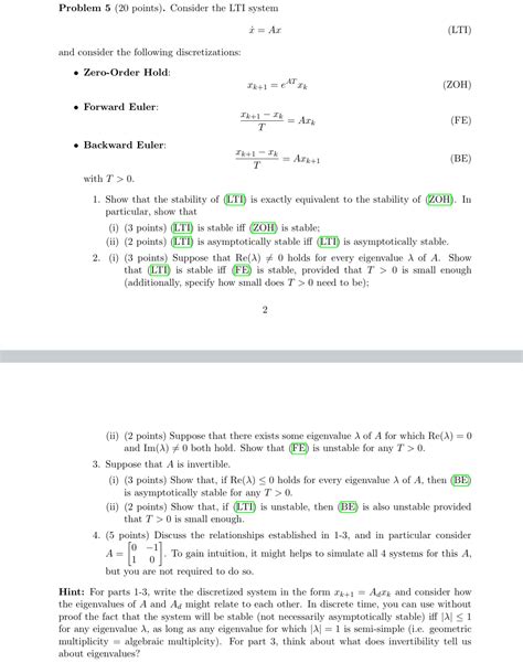solved problem 5 20 ﻿points ﻿consider the lti