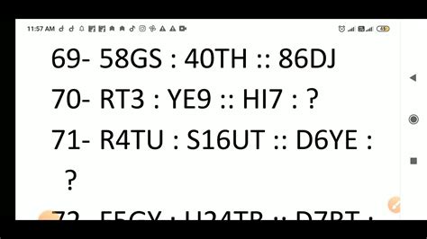 Reasoning Ssc Youtube