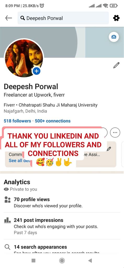 Deepesh Porwal On Linkedin Thankyou Connections Linkedin