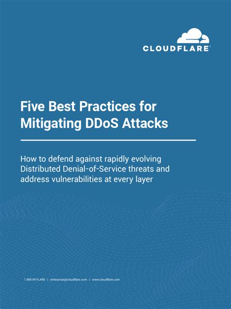 Five Best Practices For Mitigating Ddos Attacks Wp Pdf Denial Of