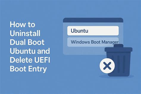 How To Uninstall Dual Boot Ubuntu And Delete Uefi Boot Entry Veeble