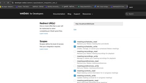 meetings api the server understood the request but refused to