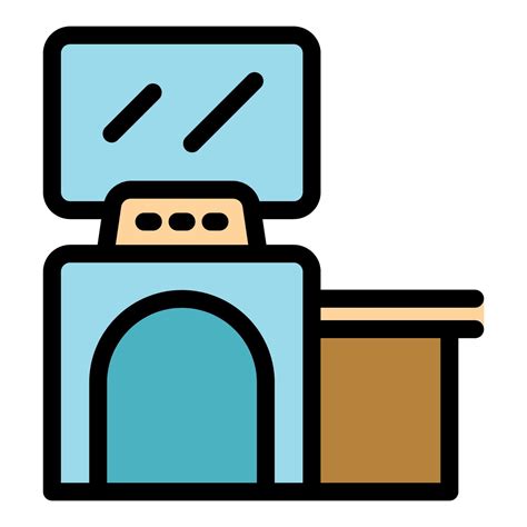 Modern Office Workstation Featuring Desktop Computer And Ergonomic Desk 52734496 Vector Art At