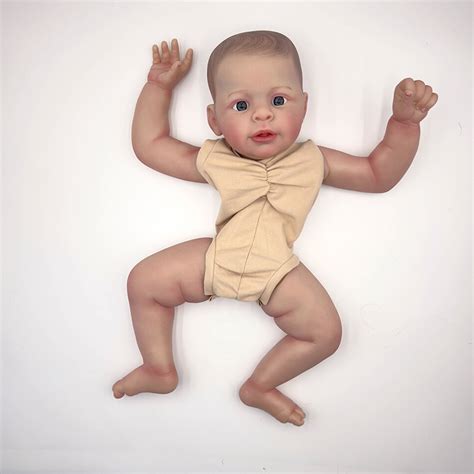 22inch Reborn Doll Kit Jaylan 3d Painted Skin Doll Kit Lifelike