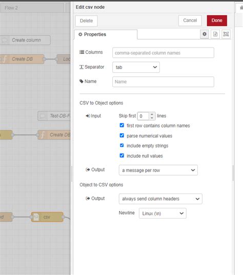 Reading From Csv File Insert Values Into Influx Db General Node Red Forum