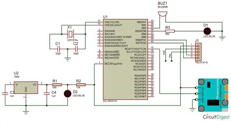 Ir Sensor Circuit With Microcontroller
