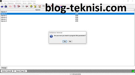 Injector Codes Calibration Using Caterpillar ET Software Blog Teknisi