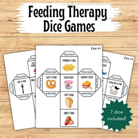 Feeding Therapy Dice Games Feeding Therapy Resources Feeding Therapy Games Feeding Therapy