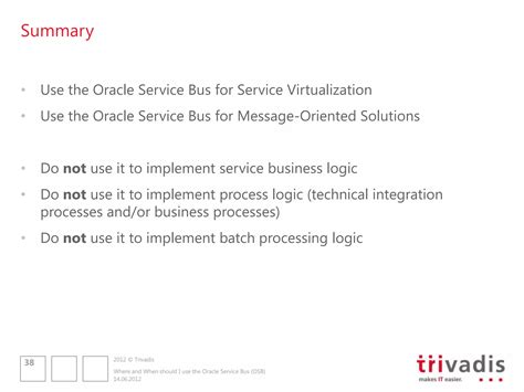 Where And When To Use The Oracle Service Bus Osb Pptx