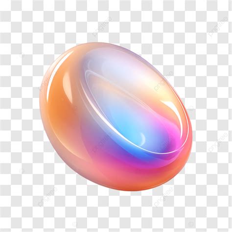 Iridescent Orb With Colorful Swirls Futuristic Abstract Digital Art