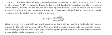 3 25 pts consider the multicast tree configuration