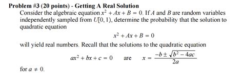 Solved Problem 3 20 ﻿points ﻿getting A Real