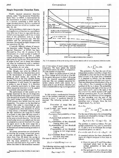 Simple Sequential Detection Tests Ieee Journals And Magazine Ieee Xplore