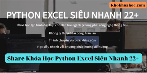 Khóa Học Python Excel Siêu Nhanh 22 Kho Khóa Học