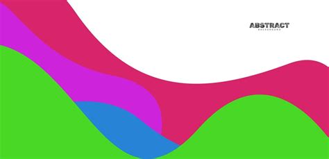 Premium Vector Abstract Wave Shape Colorful Flat Background