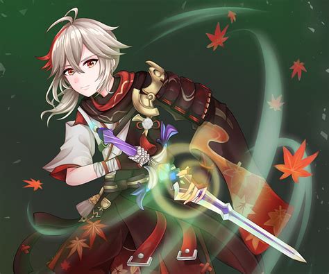 Videojuego Impacto Genshin Kaedehara Kazuha Impacto Genshin Fondo Porn Sex Picture