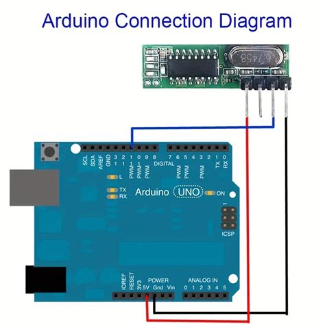 Tcerchi 433 Mhz Süperheterodin Rf Alıcı Verici Modülü Arduino Uno İçin