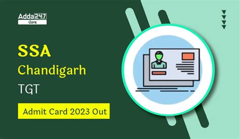 SSA Chandigarh TGT Admit Card 2023 Out Download Call Letter