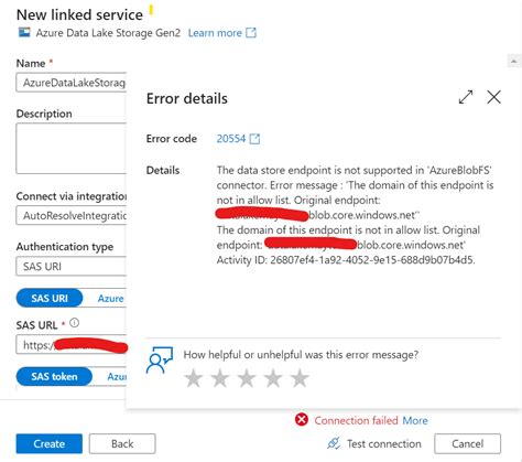 How To Create A Data Lake Gen2 Linked Service In Data Factory Using Sas