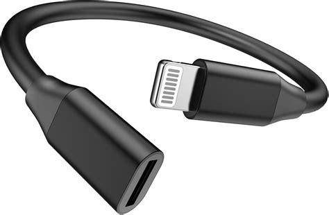 Amazon Com Iphone Charging Extension Adapter Cable Cord Cm Lightning Male To Lightning Female