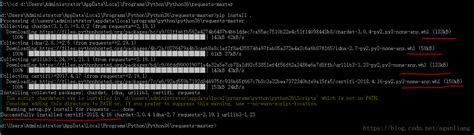 Python 包安装之源码安装：requests Master源码通过pip本地安装requests Master安装 Csdn博客
