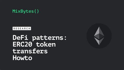 Sergey Prilutskiy On Linkedin Defi Patterns Erc20 Token Transfers Howto