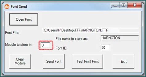 How To Download Fonts To The Printer Using Dmxconfig Configuration Utility