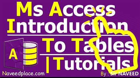 Msaccess Database Tablecreation Tutorial For Beginners Youtube